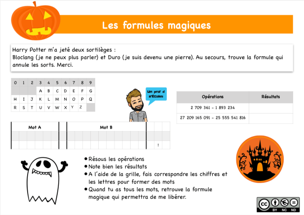 Un peu de maths pour fêter Halloween ! – Un Prof D Z'écoles
